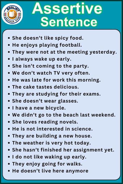 Assertive Sentence Example