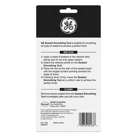 Caulk Bead Smoothing Tool Ge Sealants