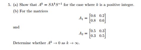 solved show that ak s ks 1 for the case where k is a