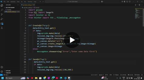 Pythondeveloper Qrcodemaker Tkinter Pythonprogramming