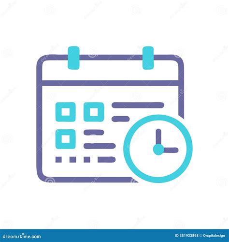 Educational Class Timetable Icon Stock Vector Illustration Of Class