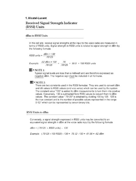 Rssi Calculation Pdf