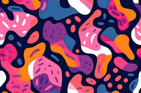 Premium AI Image Colorful Geometric Abstract Pattern For Your Design