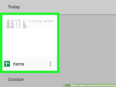 How To Save On Google Sheets On Android 4 Steps With Pictures