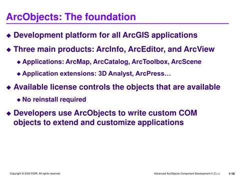 Ppt Advanced Arcobjects Component Development Ii C Powerpoint