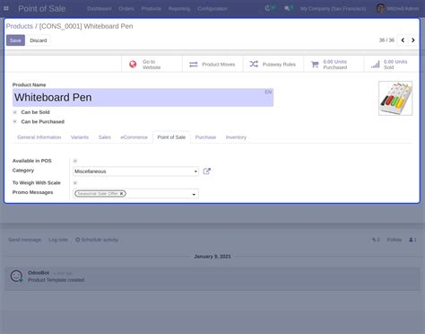 Odoo Promo Messages On POS Receipts WebKul