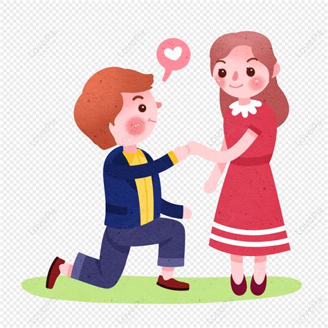 손으로 그린 커플 Png 일러스트 무료 다운로드 Lovepik