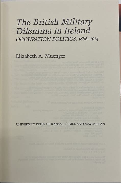 The British Military Dilemma In Ireland Secondhand An Siopa Leabhar