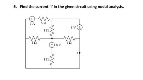 solved find the current i ﻿in the given circuit using