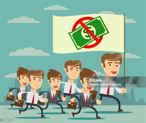 큰 깃발을 들고 동료 사업가 사람들에게 길을 선도하는 비즈니스 리더 개념에 대한 스톡 벡터 아트 및 기타 이미지 개념 경영자 금융 Istock