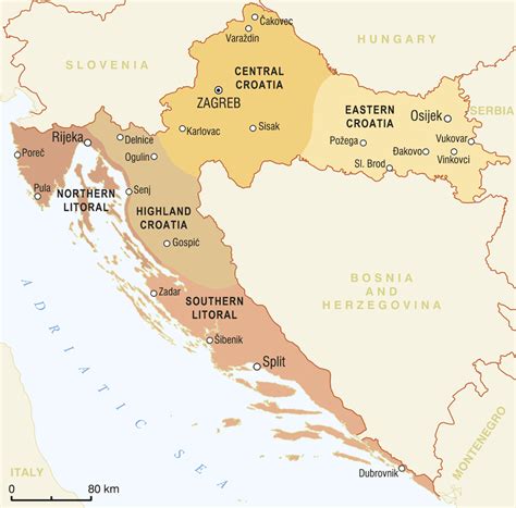 Regions Of Croatia