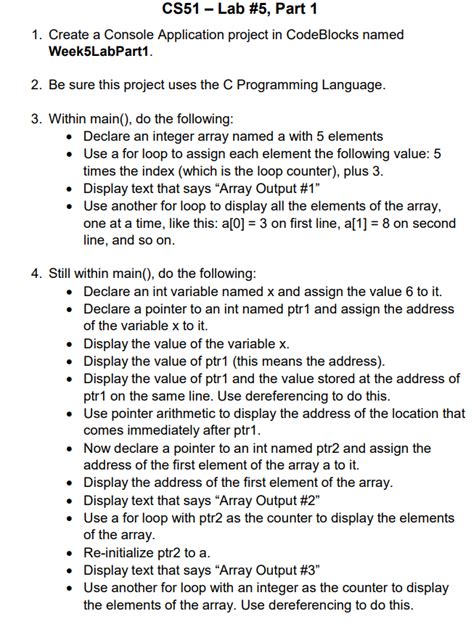 Solved Cs51 Lab 5 Part 1 1 Create A Console Application