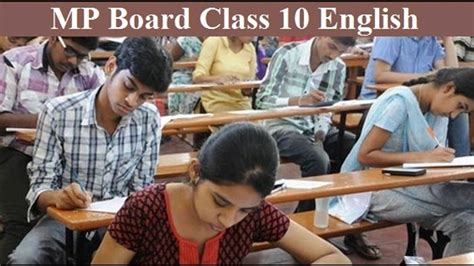 Blueprint And Model Paper For Mp Board Class 10 English Subject