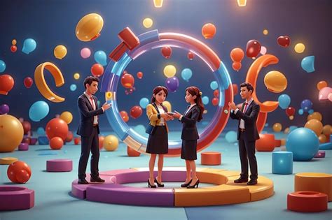 Premium Ai Image Business Problem Solving Concept Online Communication Problem And Question