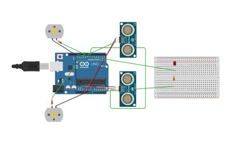 Circuit Design Collision Detection Vehicle Simulation Copied Tinkercad