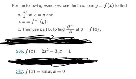 Solved For The Following Exercises Use The Functions Y F X Chegg Com