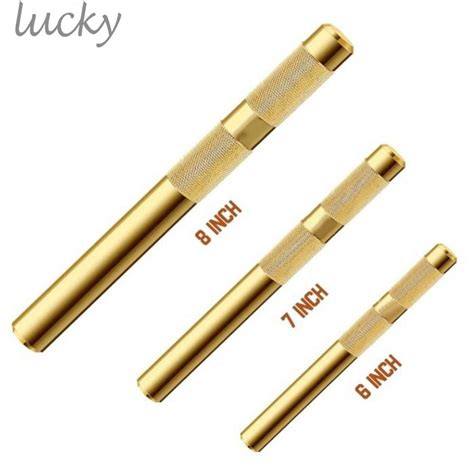 Brass Chisel Punch Set Includes Three Sizes For Engineering