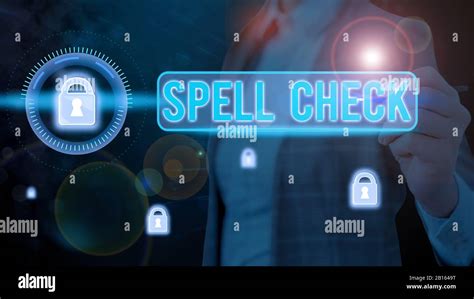 Word Writing Text Spell Check Business Photo Showcasing To Use A