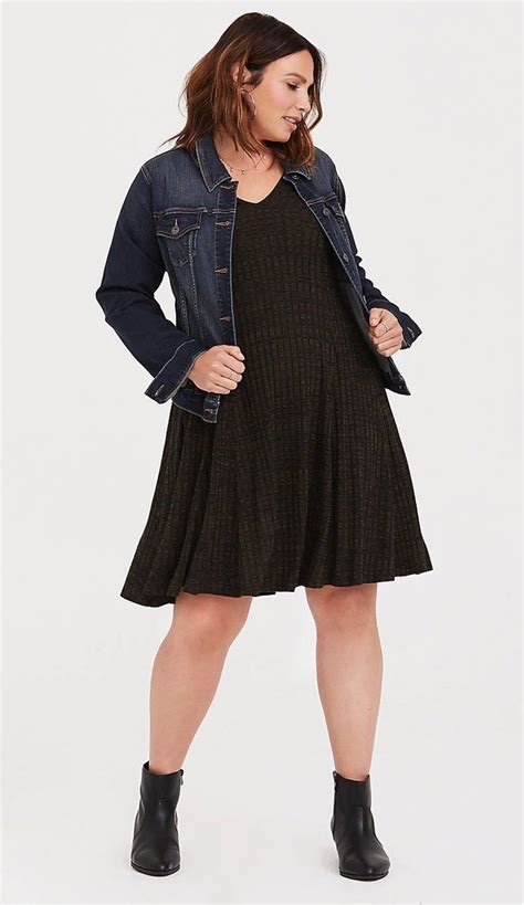Plus Size Swing Sweater Dress Plus Size Fashion For Women Plus Size
