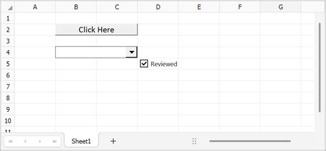 Form Controls In Spreadsheet Control For Winforms Winforms Controls