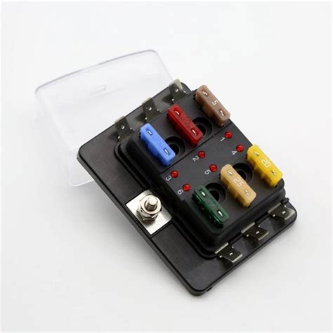 China 6 Way ATO ATC Blade Fuse Block With LED Manufacturers Suppliers Factory Low Price