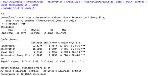 Goodness Of Fit Testing Robust Regression Model Made From Training
