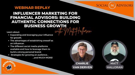 Webinar Replay Influencer Marketing For Financial Advisors