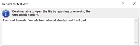 Property Value Evaluated As Invalid Formula Requires Repair Issue Dfinke Importexcel