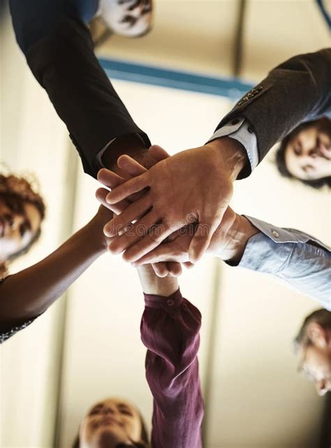 business people teamwork and hands stack for support commitment or