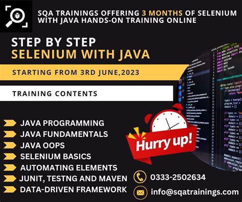 Sqa Trainings On Linkedin Starting Selenium With Java Hands On