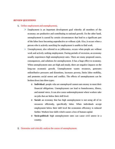 Econ Dev Assignment C 2 Hhhhgvvchnnbgy Review Questions 1 Define