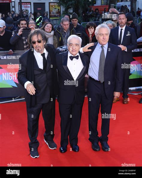 Al Pacino Martin Scorsese And Robert De Niro The Irishman Closing Night Gala Bfi London