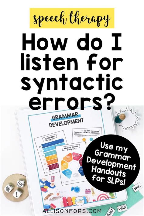 Grammar Development Charts Handouts And Developmental Milestones