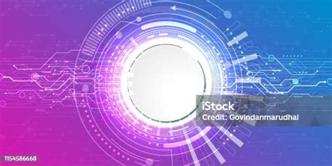 추상적인 미래 지향적 인 전자 회로 기술 멀티 컬러 배경 2차 도형에 대한 스톡 벡터 아트 및 기타 이미지 2차 도형 3