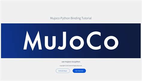 Mujoco Python Binding的入门教程 哔哩哔哩
