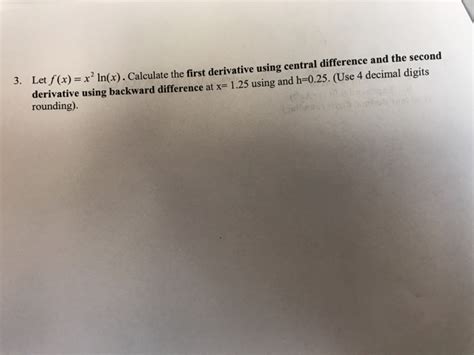 solved x x2 in x calculate the first derivative