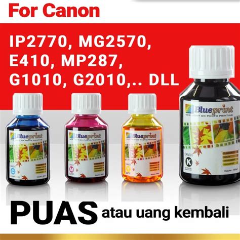 Jual Tinta Canon Blueprint Refill Ml For Printer Canon Original Hitam Shopee Indonesia
