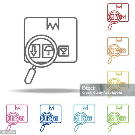 패키지 아이콘입니다 멀티에서 글로벌 물류의 요소 색상 스타일 아이콘 정보 그래픽 모바일 응용 프로그램 웹 디자인 웹 사이트에 대