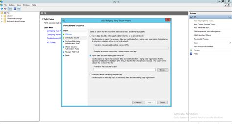 Configuring SAML Authentication For Microsoft ADFS OpManager Help