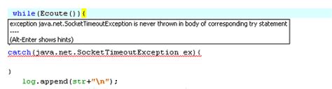 sockets why i can t catch sockettimeoutexception stack