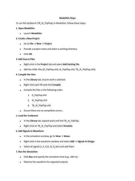 Modelsim Pdf
