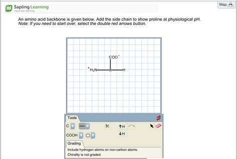 Oneclass Map Sapling Learning Macmillan Learning An Amino Acid Backbone Is Given Below Add The