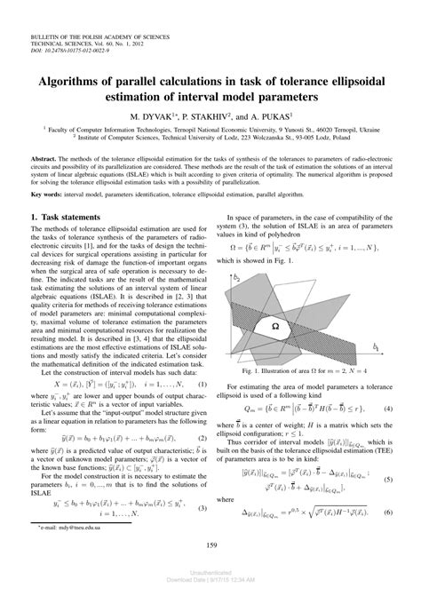 Pdf Algorithms Of Parallel Calculations In Task Of Tolerance