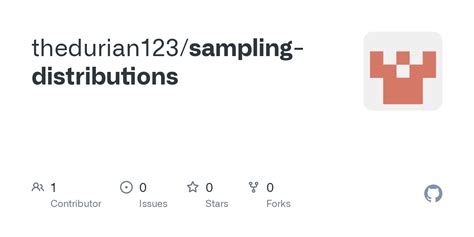 github thedurian123 sampling distributions