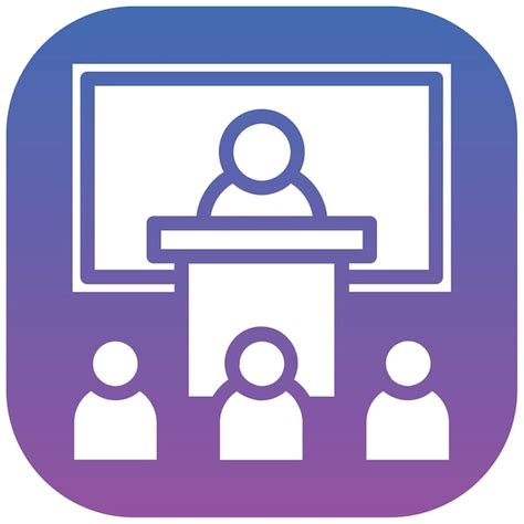 Векторная иллюстрация лекции Премиум вектор