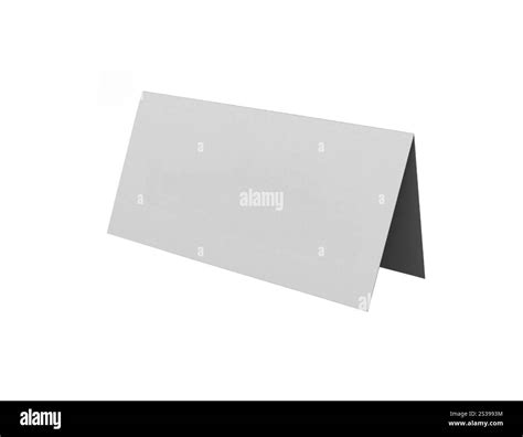 Table Card Isolated On White Background Table Card Isolated Stock