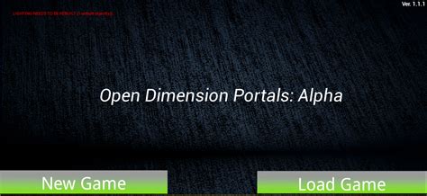 Menu Wip 2 Image Open Dimension Portals Alpha ModDB