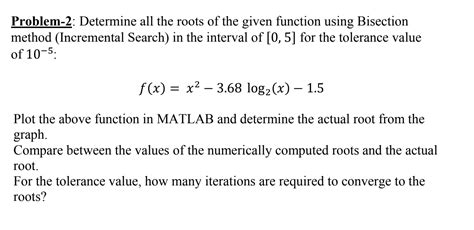 solved problem 2 determine all the roots of the given