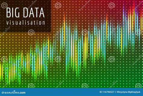 Big Data Flow Vector Complex Visualisation Stock Vector Illustration