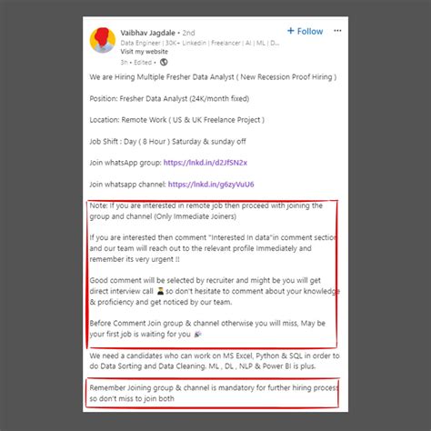 azar shaik on linkedin jobscamalert dataanalyst jobseekers